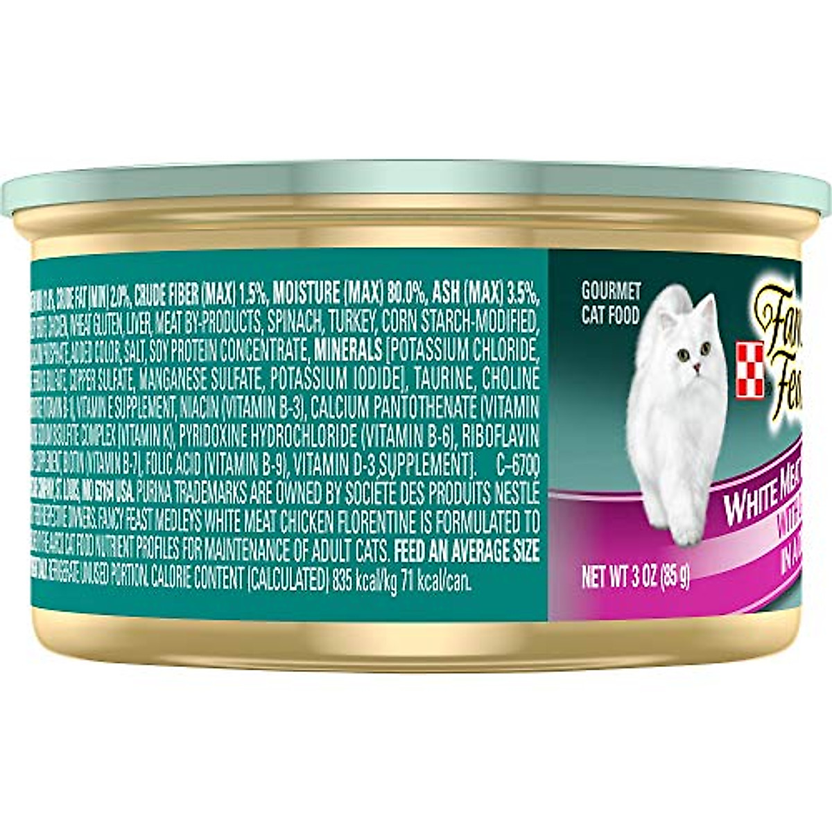 PURINA Fancy Feast Elegant Medley Chicken Case Florentine Cat Food (Case of 24)