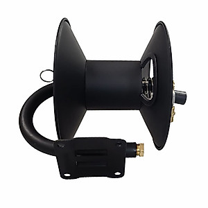 MAVPAWIY High Pressure Hose Reel 50ft, Heavy Duty Steel Hose Reel 4000PSI 3/8"NPT Pressure washer hose reel liquid use(Hose not Included)