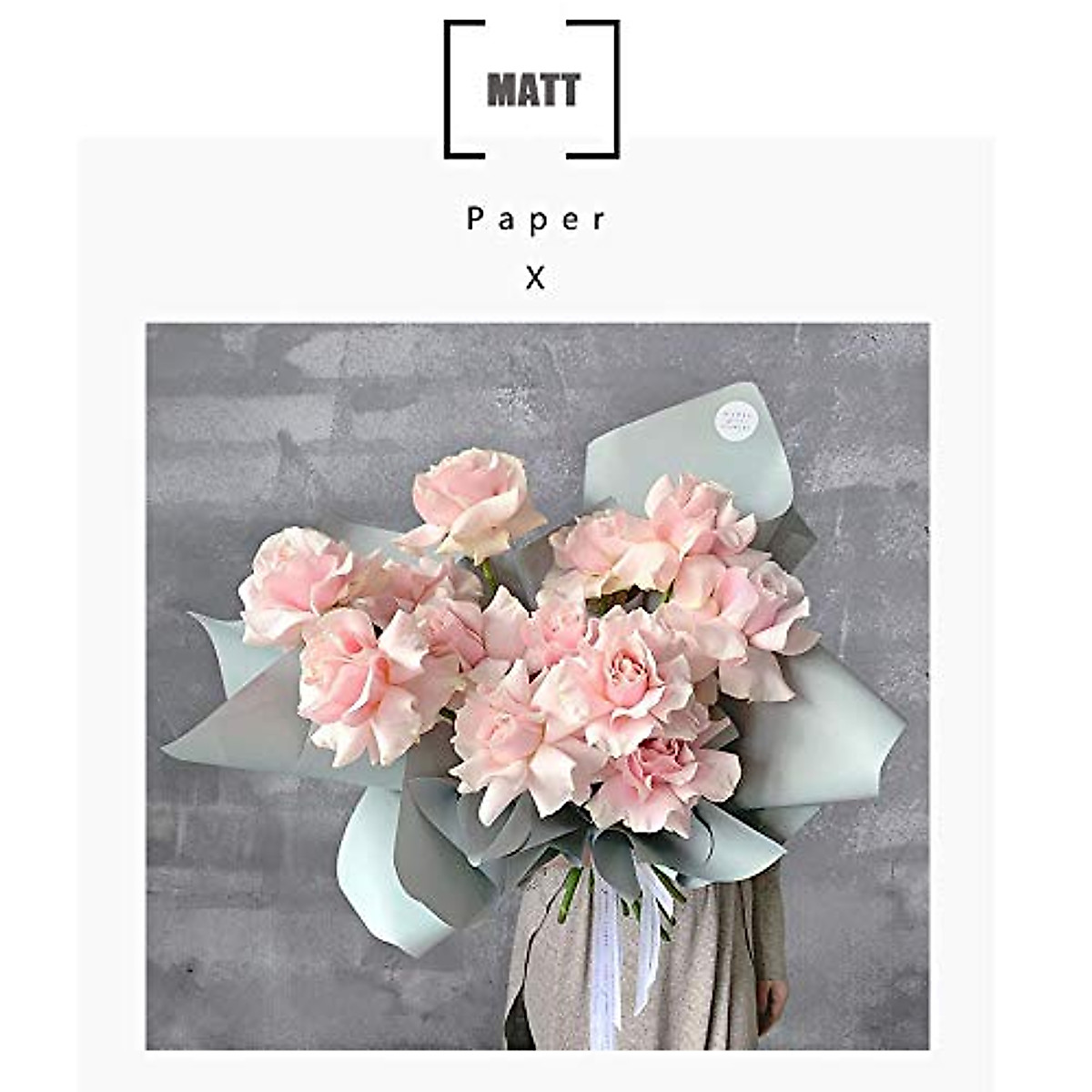 Flower Wrap Paper Rolls White Korean Floral Bouquet Wrapping Paper Supplies Waterproof Fresh Flowers Gift Packaging Marterials (Color 1)