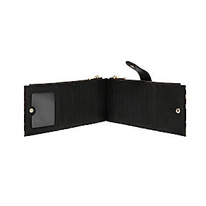 Daisy Rose Women’s Multi-Card Wallet - PU Vegan Leather Wallet for Women, RFID Blocking, Large Capacity With Zipper Pockets - Leopard