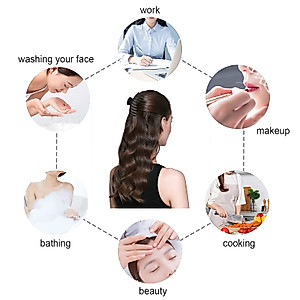 2 Pack Big Hair Claw Clips Nonslip Large Claw Clip for Women and Girls Hair,Strong Hold Grips Hair Accessories 4 Inch (Black)