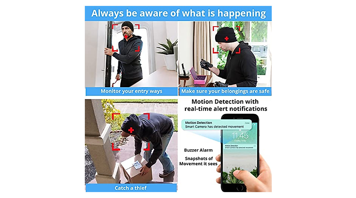 ALPHA TECH Spy Camera: HD 1080P Hidden WiFi Charger