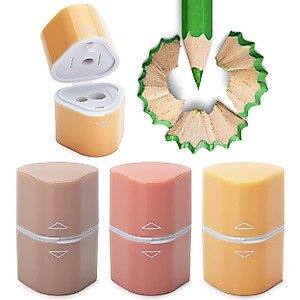 Mr. Pen- Pencil Sharpener for Colored Pencils, 3 Pack, 3 Hole, Pencil Sharpeners Manual, Handheld Pencil Sharpener, Pencil Sharpeners Handheld, Crayon Sharpener, Colored Pencil Sharpener