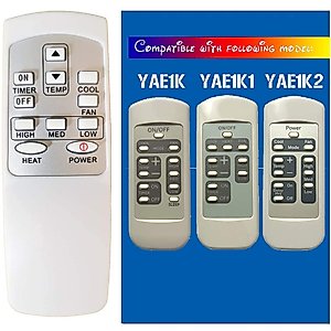 CHOUBENBEN Replacement GE Air Conditioner Remote Control YAE1K YAE1K1 YAE1K2
