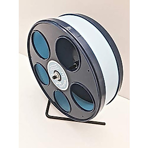 8" Junior WODENT Wheel for Sugar Gliders, Hamsters, MICE and Other Small Pets LT Blue with Blue Panels