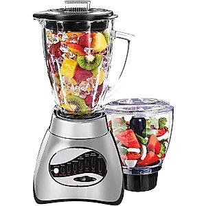 16 different Speeds Blender - with Glass Jar, Black, 700w