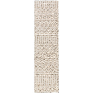 Livabliss Hapsburg Moroccan Shag Runner Area Rug,2'7" x 14',Beige