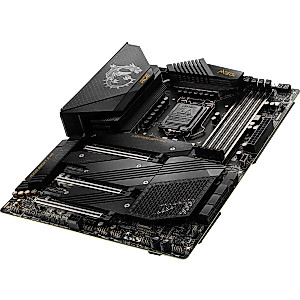 MSI MEG Z590 ACE Gaming Motherboard (ATX, 11th/10th Gen Intel Core, LGA 1200 Socket, SLI/CFX, DDR4, PCIe 4, M.2 Slots, USB 3.2 Gen 2, Wi-Fi 6E, Mystic Light RGB)