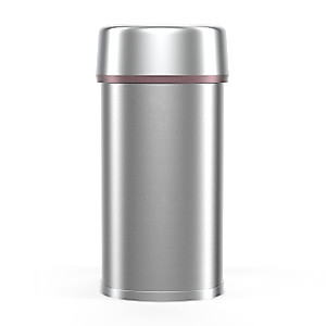 21 Gal / 80 Liter | Open Top Trash Can | Heavy Duty Stainless Steel by Qualia | for Commerical, Home and Office (Lavender Frost, 21 GAL / 80 L)