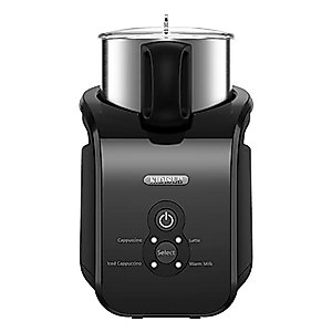 KIDISLE Electric Milk Frother and Steamer with Warm Function, 4 in 1 Automatic Milk Warmer Heater, Hot and Cold Foam Maker for Coffee Latte Cappuccino, Hot Chocolate, 300ml/10oz