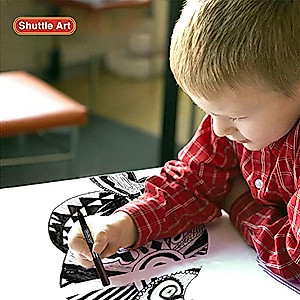 Shuttle Art Dry Erase Markers, 15 Pack Black Magnetic Whiteboard Markers with Erase,Fine Point Dry Erase Markers Perfect For Writing on Whiteboards, Dry-Erase Boards,Mirrors for School Office Home