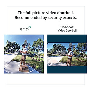 Arlo Essential Wireless Video Doorbell & Chime 2 Bundle, 1080p HD doorbell Camera HD, 2-Way Audio, Package Detection, Motion Detection and Alerts, Built-in Siren, Night Vision, AVDK2001, White