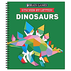 Brain Games - Sticker by Letter: Dinosaurs (Sticker Puzzles - Kids Activity Book)