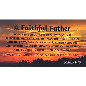 Biblebanz Father's Day Bible Verse Faithful Father Magnets for Dad (10 Count)