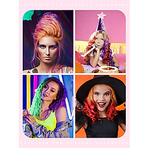 Kalolary 10 Colors Hair Chalk for Girls Kids, Temporary Bright Hair Color Dye Easter Gifts for Girls Age 4 5 6 7 8 9 10+, Washable Hair Chalk Comb for Party Cosplay DIY