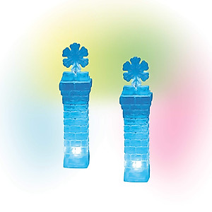 Department 56 Village Cross Product Accessories Ice Castle Corners Lit Figurine Set, 4.08 Inch, Multicolor
