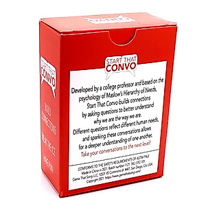 Start That Convo - Conversation Starter Cards for Teens, Friends, Couples and Teachers. Great for Get to Know You Games and Activities.