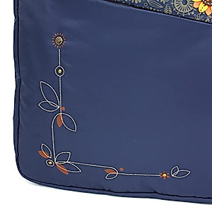 CHALA CV-Venture Zip-Around Tote - Sunflower - navy