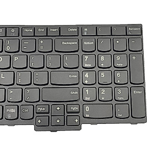 Tiugochr Laptop Replacement US Layout with Pointing Keyboard for Lenovo ThinkPad E580 E585 E590 E595 T580 T590 L580 L590 P52 P72 P53 P53S P73 01YP640 01N729 01YP560 PK131672B00 01YP680