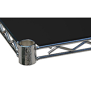2 Pack of 24" Deep x 60" Wide Black Shelf Liner