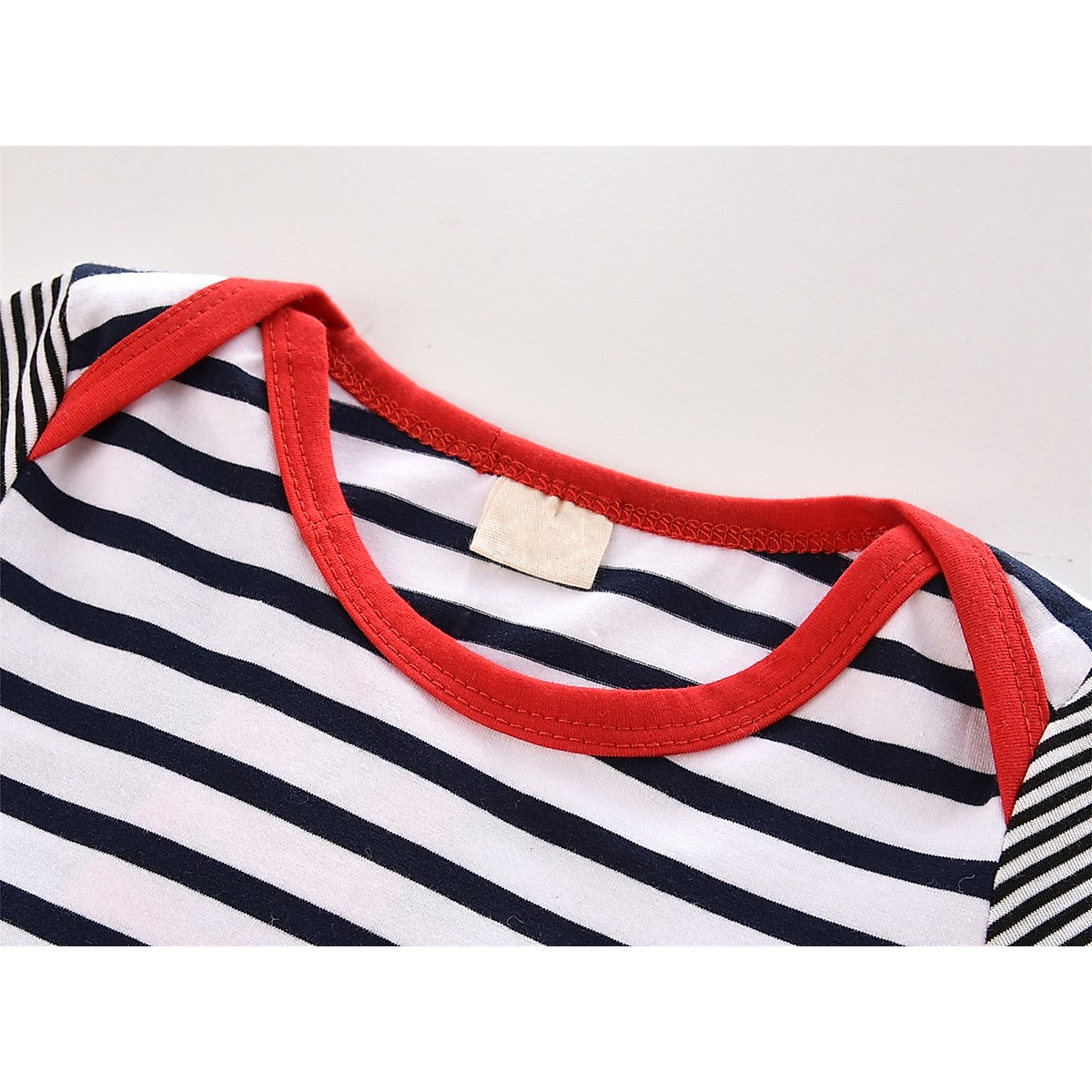 3Pcs Baby Boys Long Sleeve Stripe Romper Overalls Clothing Set with Hat (9-12 Months) Grey