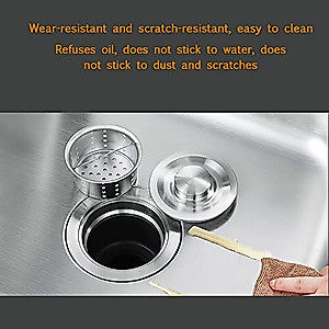 HATAI Freestanding Stainless Steel Sink 304 Stainless Steel Utility Sink Freestanding 1 Compartment Kitchen Sink with Worktop Commercial Restaurant Sink Set Commercial/Industrial Sink