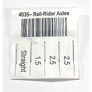 Pinewood Car BSA Speed Axles | Polished and Bent | Ready for Rail Riding | Regular Axle Head | Derby Car Polished & Ready for Graphite