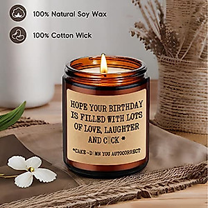 LEADO Scented Soy Candles - Funny Birthday Gifts for Women, Girlfriend, Wife - Humorous Birthday Gifts for Her, Friends Female, Girlfriend, BFF, Bestie - Mature Gifts, Bday Gifts for Women, Fun Gifts
