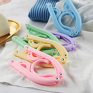 12pcs Travel Folding Hanger Household Multifunctional Portable Hanger