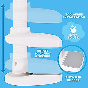 KinderSense Universal Baby Monitor Mount, Extra Long (35") Flexible and Adjustable Crib Mount for Baby Camera, No Drilling No Adhesive 360 Degree Ability