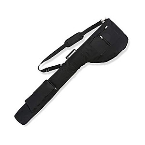 Golf Sunday Bag-Driving Range Mini Course Training Practice Golf Bag Travel Case Foldable (Black)