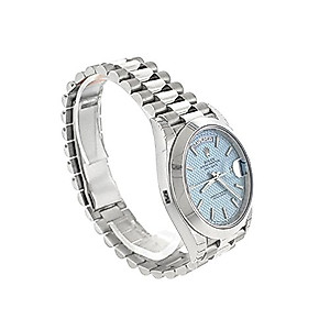 Rolex Daydate 40MM Platinum President 228206 Ice Blue Motif Dial & Smooth Bezel (Certified Pre-Owned)