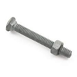 1/2"-13 x 7-1/2" Hot Dipped Galvanized Carriage Bolt w/Nuts, Quantity 20 - by Fastener Depot, LLC