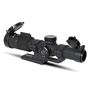 Monstrum G3 1-4x24 First Focal Plane FFP Rifle Scope | ZR300 H-Series Offset Scope Mount | Bundle