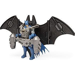 BATMAN, 4-Inch BATMAN Mega Gear Deluxe Action Figure with Transforming Armor