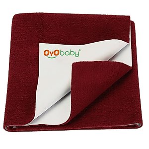 OYO BABY Waterproof Crib Sheet - 28" x 20" Maroon
