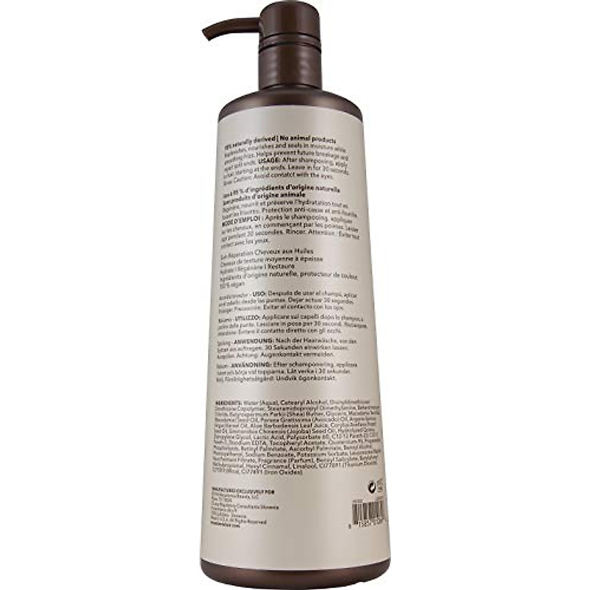 Macadamia Professional Hair Care Sulfate & Paraben Free Natural Organic Cruelty-Free Vegan Hair Products Nourishing Repair Hair Conditioner, 33.8 oz, Green