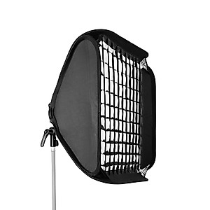 Godox 24x24inch 60x60cm Grid Strip Softbox with S2 S-Type Speedlite Bracket Bowens Mount for Godox V1 Series, AD200Pro, AD200, AD400Pro, V860II, TT350 Series Flash Speedlites