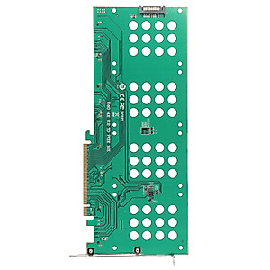X16 Disk Array Extension, Drive Free Easy to Install Portable Nvme Pcie Card for 2.5in U.2 NVMe SSD‑SFF‑8639 PCIe Adapter