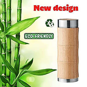 Bamboo Tea Tumbler with Infuser - Enjoy Fresh and Flavorful Tea Anywhere