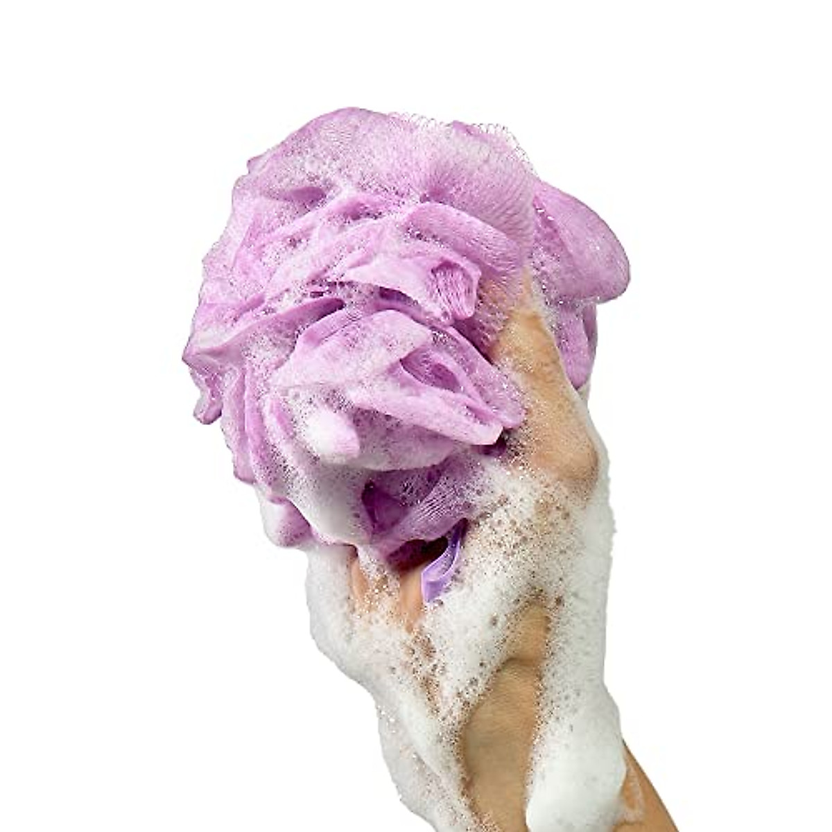 Bath Loofah Sponge Collection (8-Pack), Bath Shower Loofah Sponges - Mesh Pouf Shower Body Scrubber Exfoliators