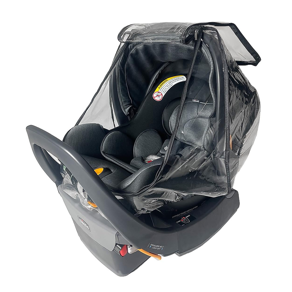 SASHA'S Rain and Wind Cover for Chicco KeyFit 35 Infant Car Seat Clear Design, Maxium Coverage (Infant Carrier not Included)