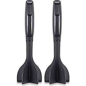 GoodCook High-Temp Nylon 5-Blade Head 10" Hamburger Ground Meat Choppers Pack of 2, Black