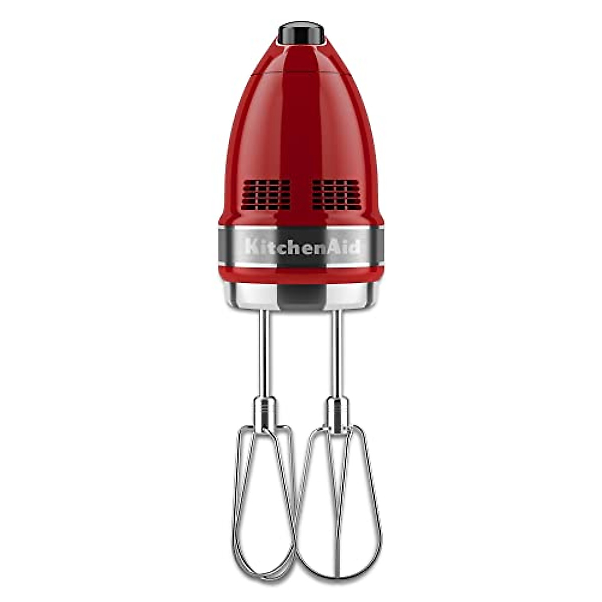 KitchenAid KHM7210ER 7-Speed Digital Hand Mixer with Turbo Beater II Accessories and Pro Whisk - Empire Red