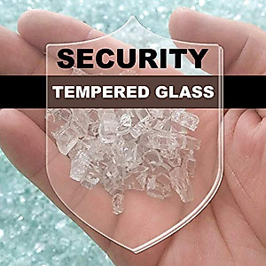 JT Glass Display Cabinet 4 Shelves with Door, Easy to Install, Solid Tempered Glass, Floor Standing Curio Bookshelf for Living Room Bedroom Office (White)