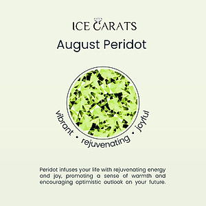 IceCarats 925 Sterling Silver Green Peridot Diamond Ring Gemstone Band August Birthstone Jewelry Size 10