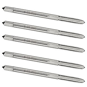 Aceteel 5PCS No 6-32 UNC HSS Machine Tap, 6 x 32 UNC Right Hand Thread Tap