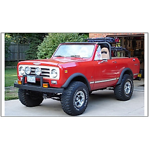 Bushwacker Extend-A-Fender Extended Rear Fender Flares | 2-Piece Set, Black, Smooth Finish | 60002-01 | Fits 1972-1980 International Scout II, 6' Bed