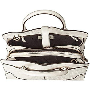 Coach Crossgrain Leather Mercer Satchel Purse - #F37167 - Chalk