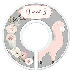 Mumsy Goose Nursery Closet Dividers Closet Organizers Baby Girl Clothes Dividers Llamas